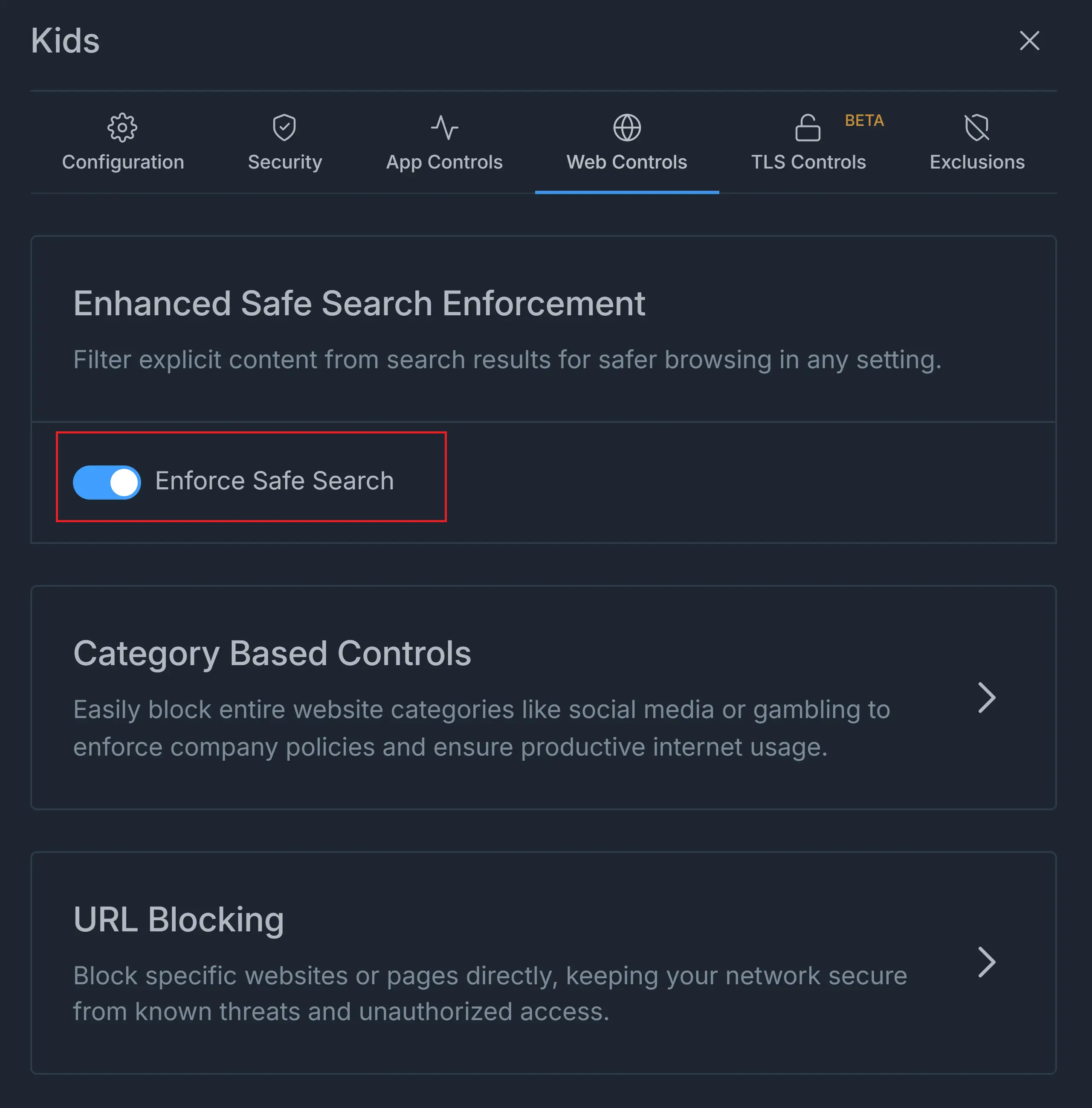 Web Control Rules on Centralized Cloud Management Portal - zenarmor.com